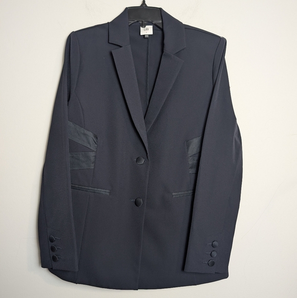 CAbi | Jackets & Coats | Cabi 6465 Blazer Two Button Satin Detail ...